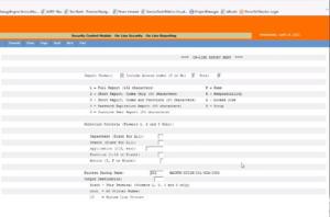 Generate SCM/0350 Report in SecurEnds