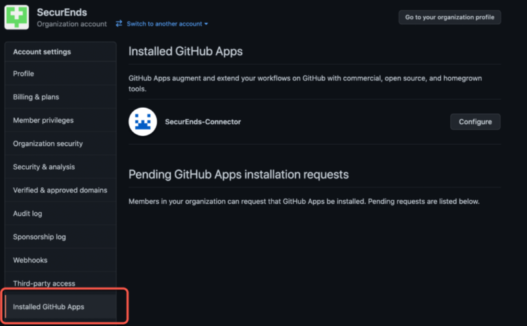 A Guide To Configure GitHub with SecurEnds